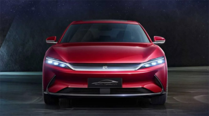 Китайский электромобиль Han EV от компании BYD на пике популярности ...