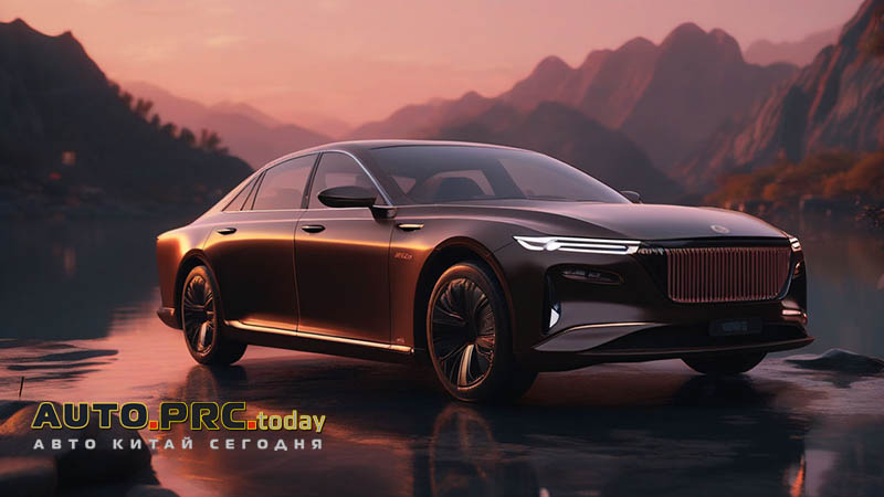 Hongqi E009, полностью электрический седан, представлен MIIT